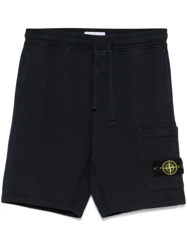 Stone Island Logo Patch Cargo Shorts
