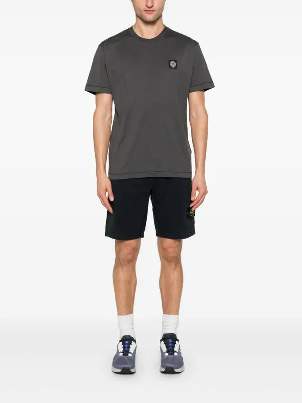 Stone Island Logo Patch Cargo Shorts