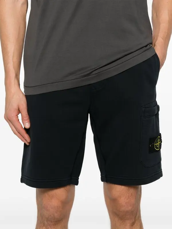 Stone Island Logo Patch Cargo Shorts