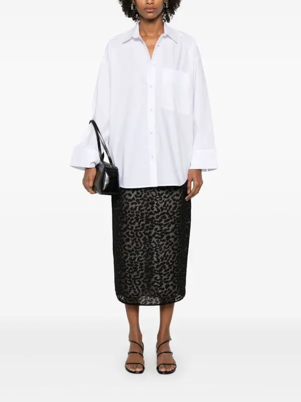 Theory Lace Midi Skirt