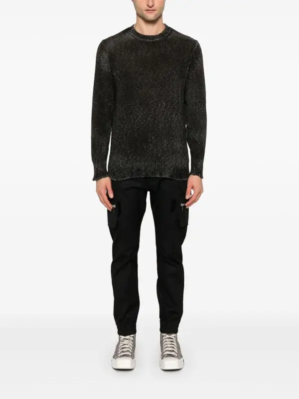 Avant Toi Distressed Sweater - Grey