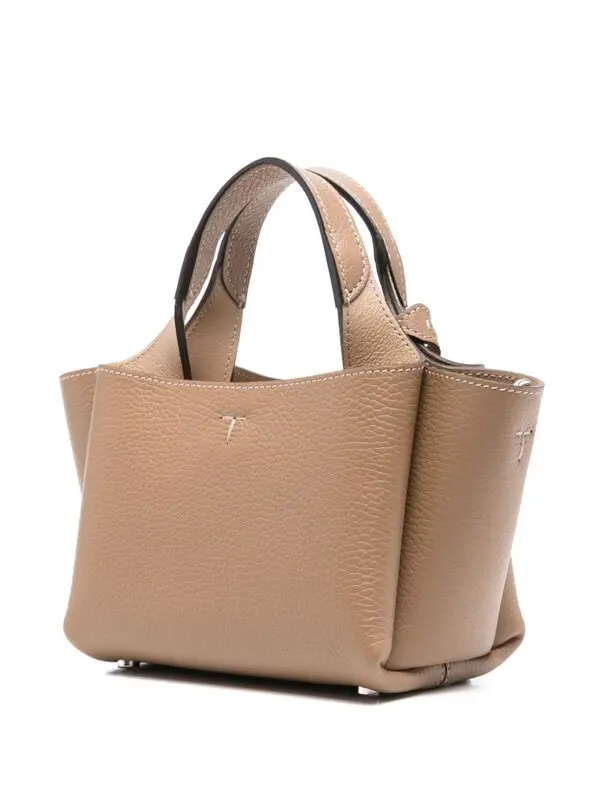 TOD'S Mini Leather Tote Bag - Brown
