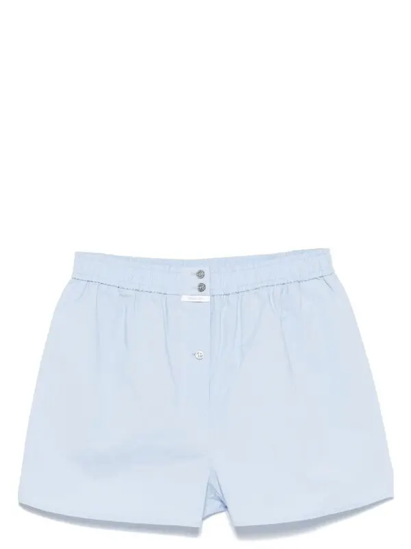 Patrizia Pepe Logo-patch Shorts - Blue