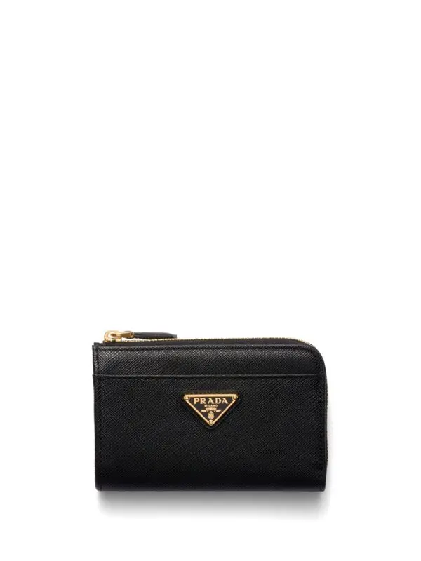Prada Saffiano Leather Keychain - Black
