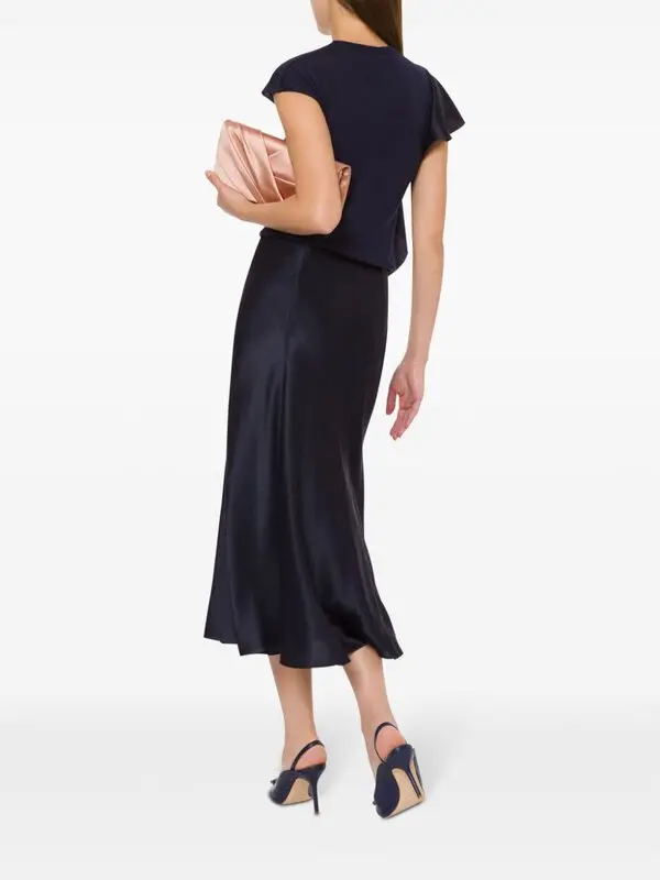 Alberta Ferretti Mid-length Flared Hem Skirt - Blue