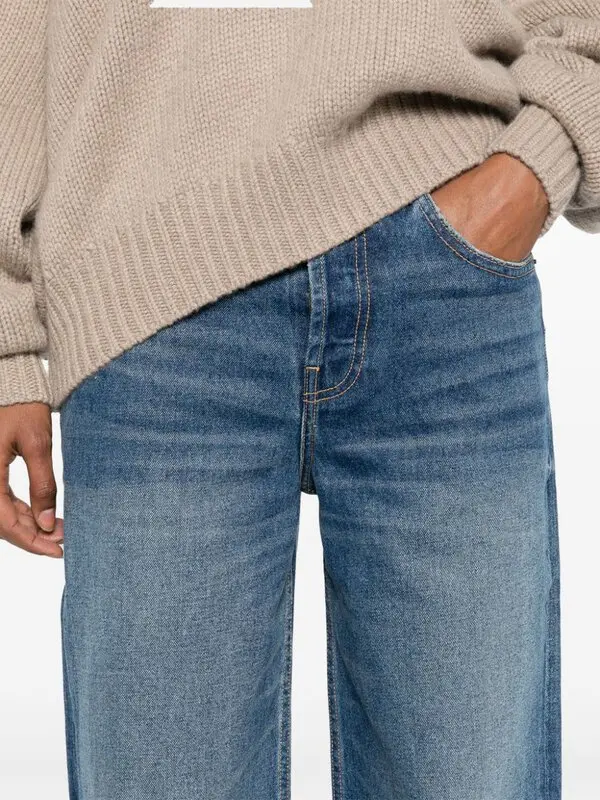 INTERIOR Remy Mid-rise Wide-leg Jeans