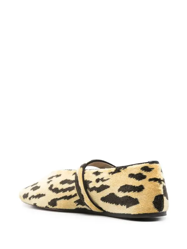 Le Monde Beryl Stella Leopard Print Ballet Flats - Neutrals