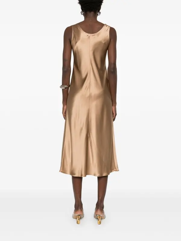 Max Mara Banjo Midi Dress - Brown