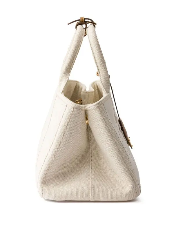 Prada Large Jardinière Tote Bag - Neutrals