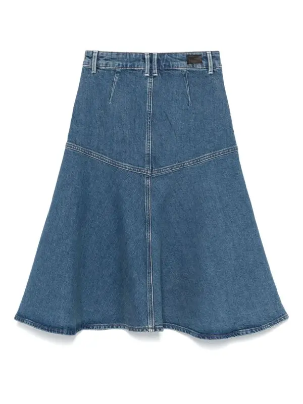 Paige Alice Midi Denim Skirt