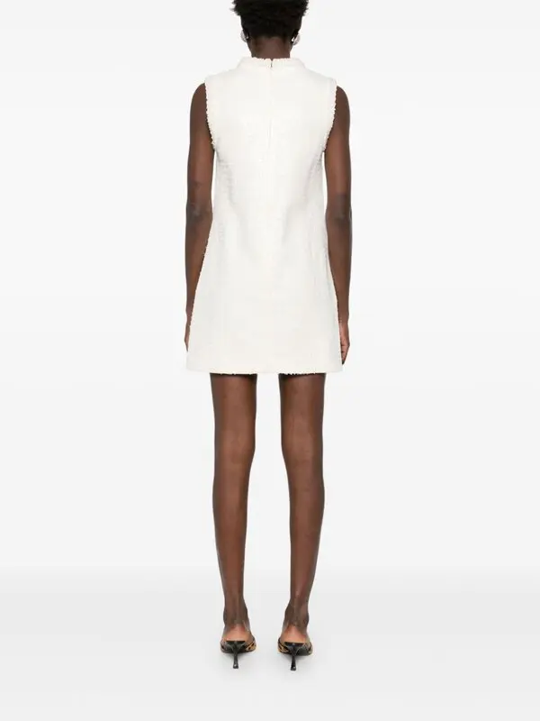 SELF-PORTRAIT Sequin-embellished Bouclé Dress