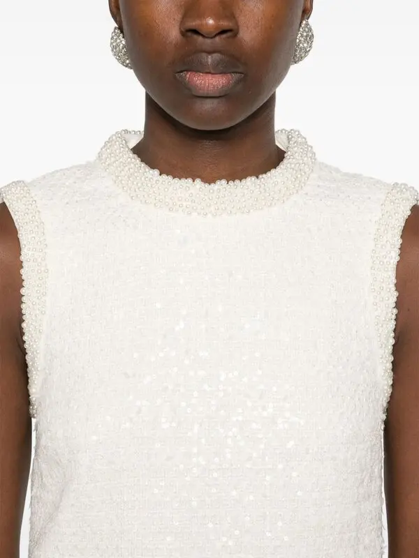 SELF-PORTRAIT Sequin-embellished Bouclé Dress