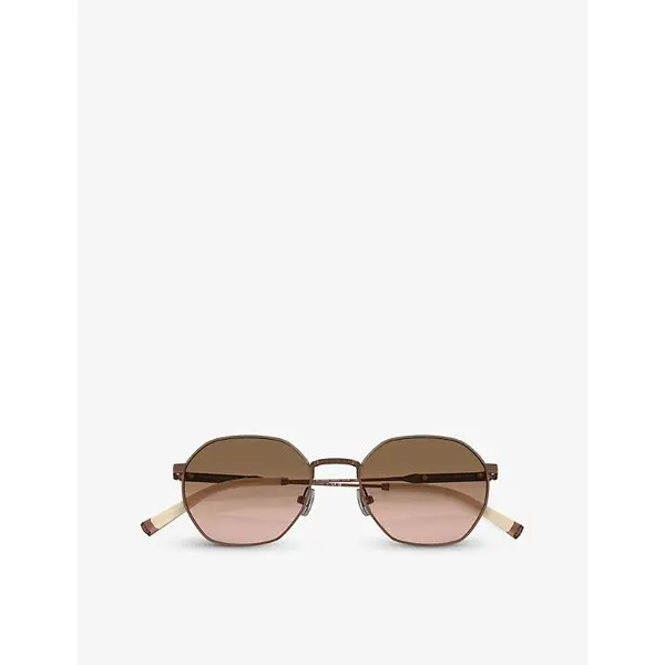 Brunello Cucinelli Round-frame Sunglasses - Brown