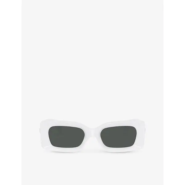 Versace Ve4474u Rectangle Sunglasses - White