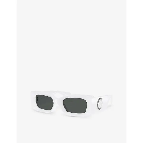 Versace Ve4474u Rectangle Sunglasses - White