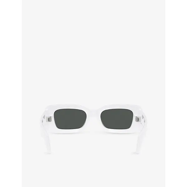 Versace Ve4474u Rectangle Sunglasses - White