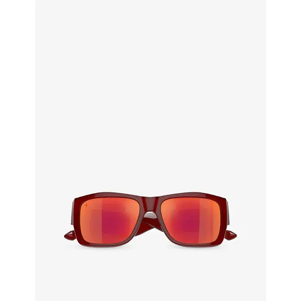 FERRARI Fh2003u Square-frame Sunglasses - Red