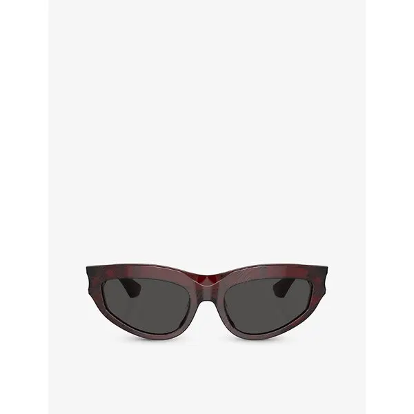 Burberry Be4425u Cat-eye Sunglasses - Red