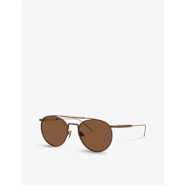 Brunello Cucinelli Round-frame Sunglasses - Brown