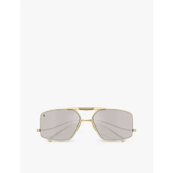 FERRARI Fh1008 Irregular-frame Sunglasses - Gold