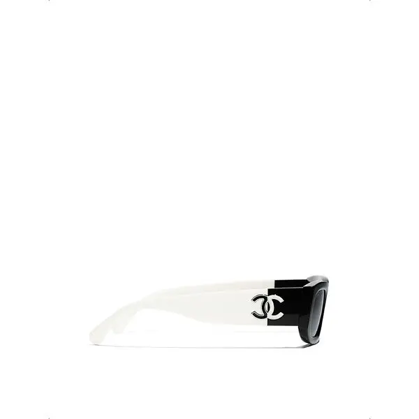 Chanel Ch5525 Rectangle Sunglasses - Black
