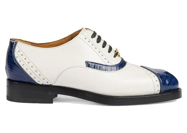 Gucci Leather Lace-up Sneakers