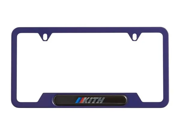 Kith X Bmw Car Plate - Techno Violet