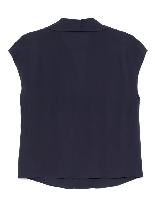 Patrizia Pepe Chain-detail Blouse - Blue