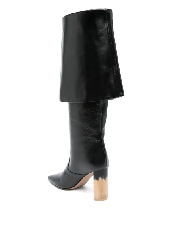 Chloé 85mm Georgia Leather Boots - Black