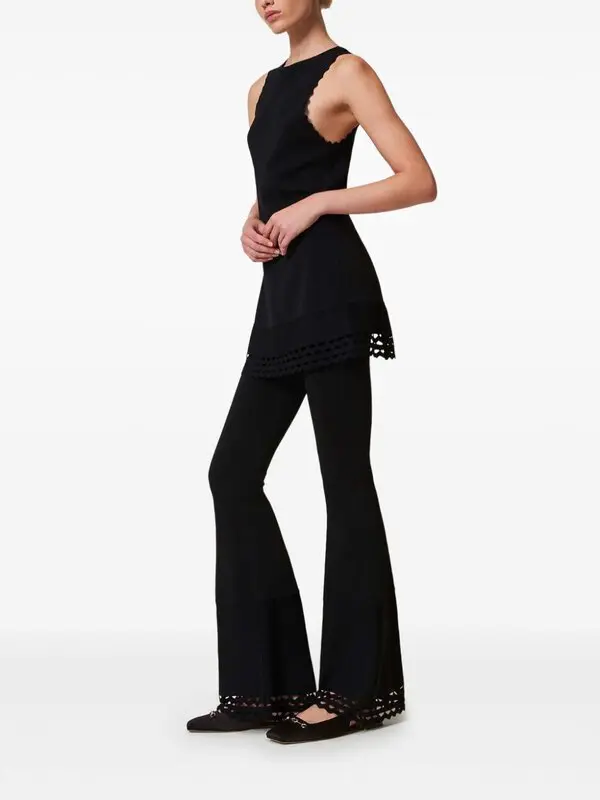 TWINSET Geometric-pattern Flared Trousers