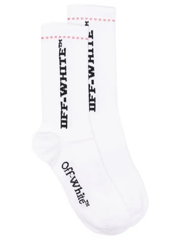 Off-White Industrial Mid Socks - White