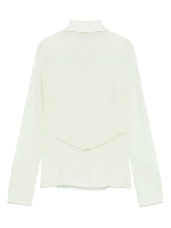 Patrizia Pepe Organza Shirt - Green