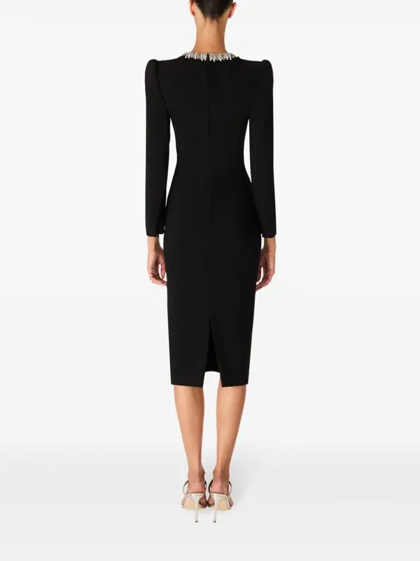 Jenny Packham Cora Crepe Dress - Black