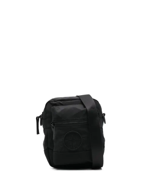 Stone Island Logo-embroidered Messenger Bag