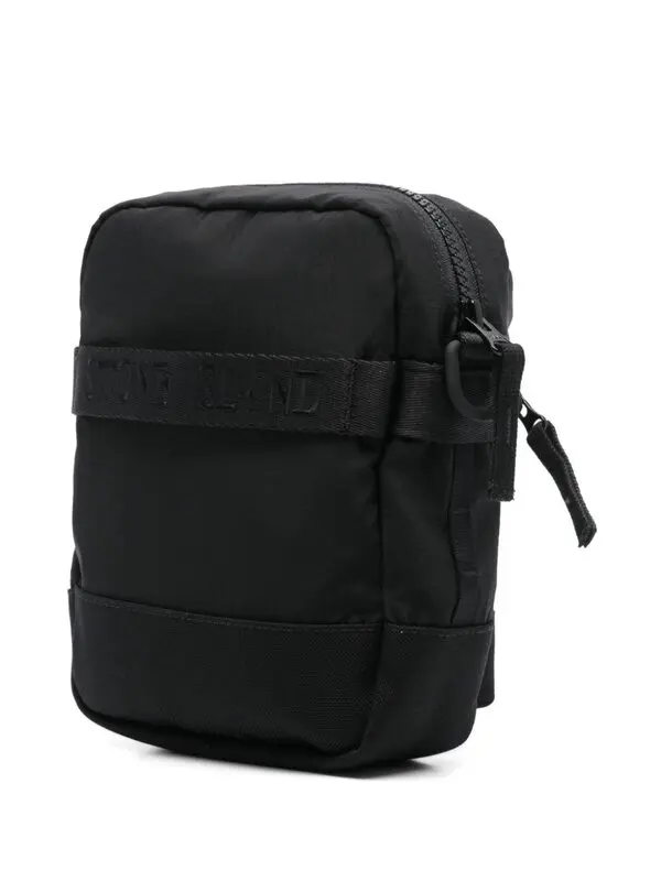 Stone Island Logo-embroidered Messenger Bag