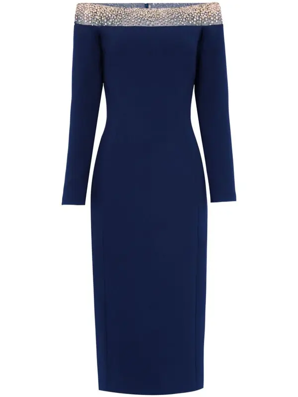 Jenny Packham Calypso Embellished Dress - Blue | Editorialist