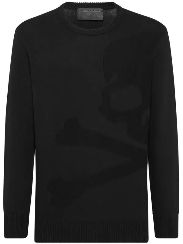 Philipp Plein Skull & Bones Sweater - Black
