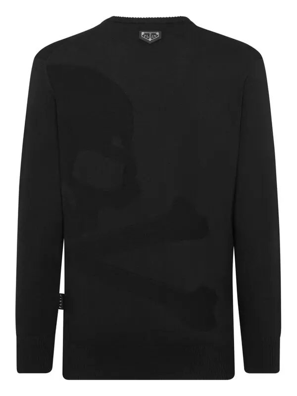 Philipp Plein Skull & Bones Sweater - Black