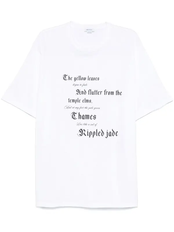 Alexander McQueen Text-print T-shirt - White