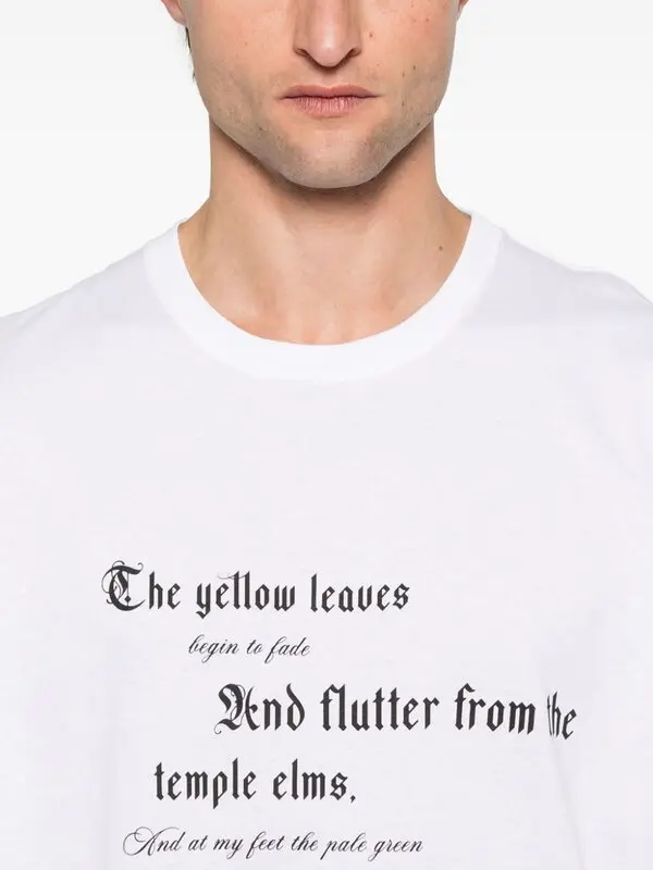 Alexander McQueen Text-print T-shirt - White