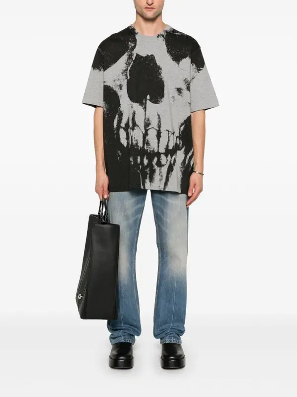 Alexander McQueen Skull T-shirt - Grey