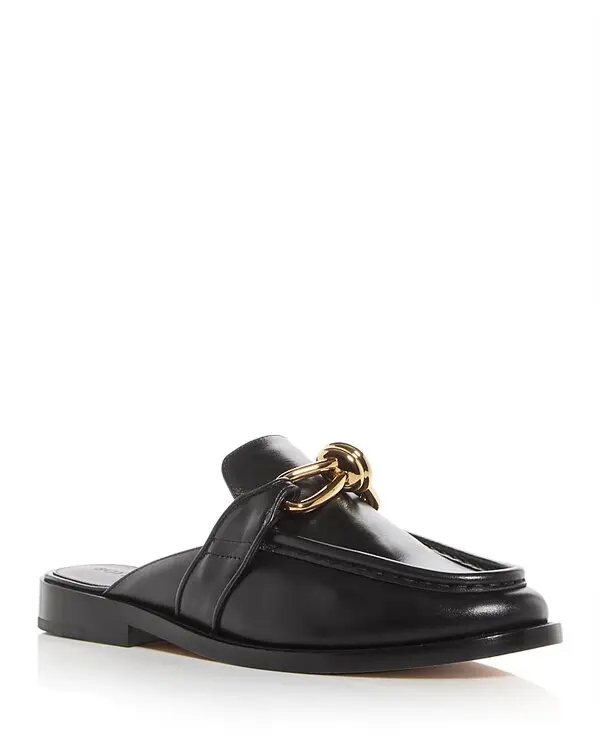 Bottega Veneta Astaire Open Back Loafers - Nero