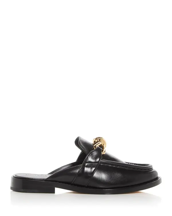 Bottega Veneta Astaire Open Back Loafers - Nero