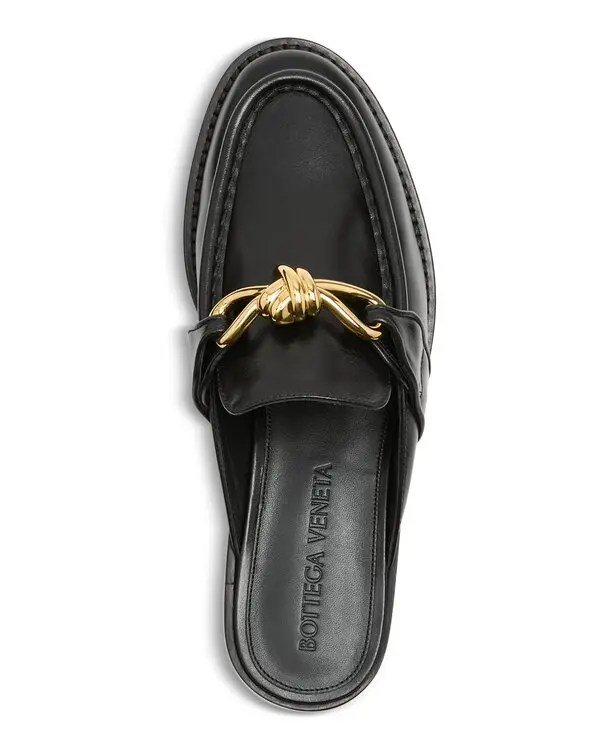 Bottega Veneta Astaire Open Back Loafers - Nero