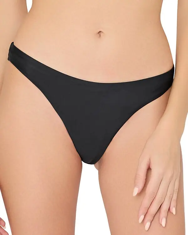 MILLY Margot Bikini Bottom - Black