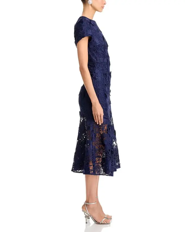 MILLY Tahlia Lace Midi Dress
