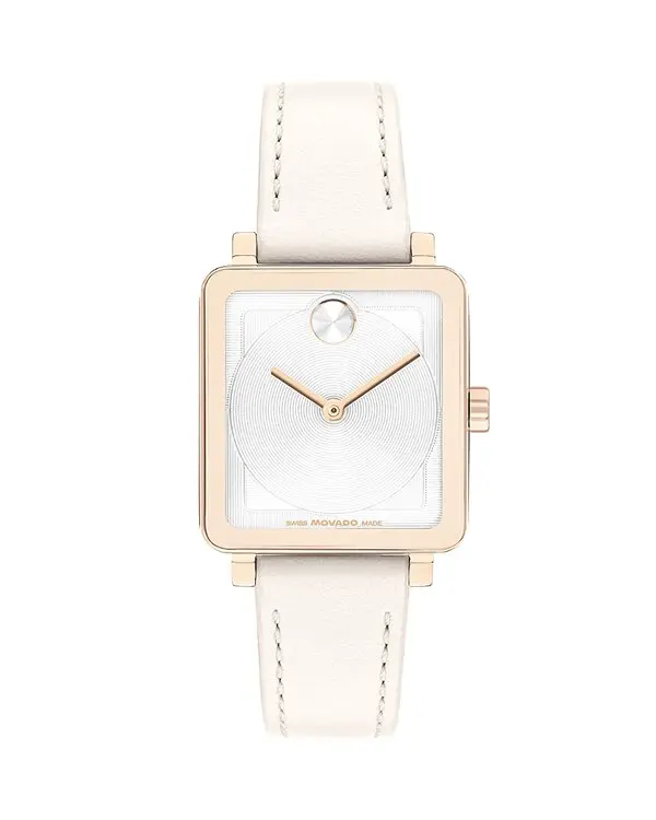 Movado Evolution 2.0 Tank Square Watch - White/white