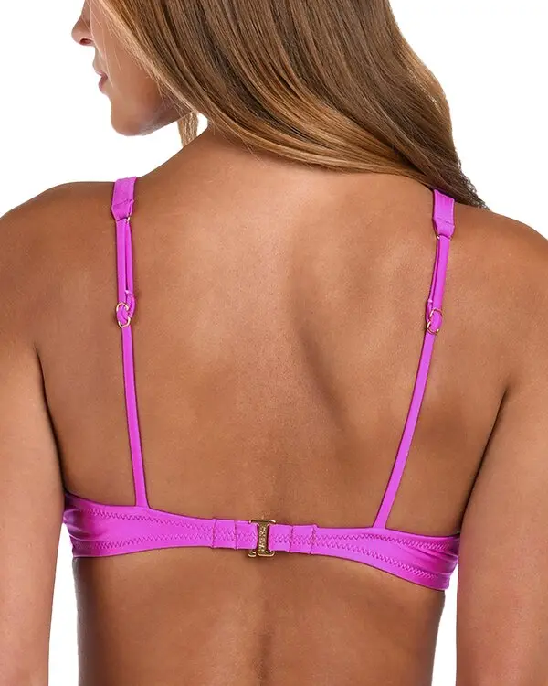L'Agence Lexi Shimmer Bikini Top - Orchid