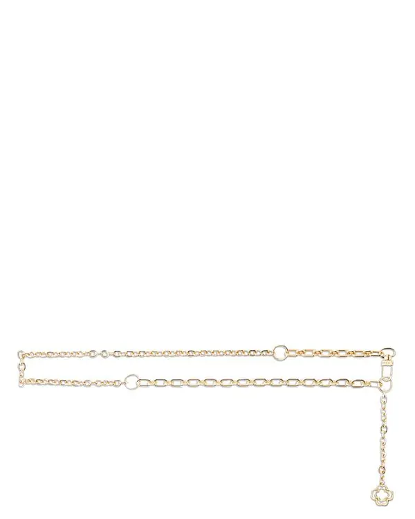 Maje Chain Clover Belt - Gold