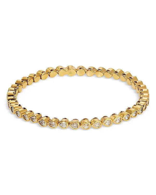 Nadri Dazzle Cubic Zirconia Bezel Bracelet - Gold